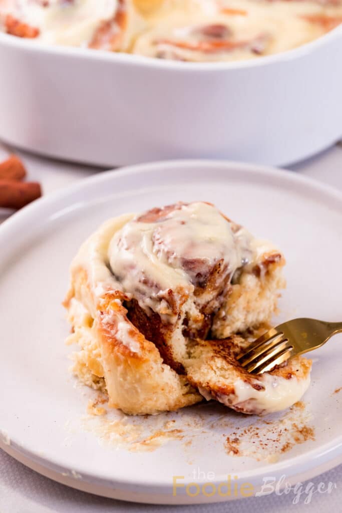 No Knead Cinnamon Rolls - TheFoodieBlogger