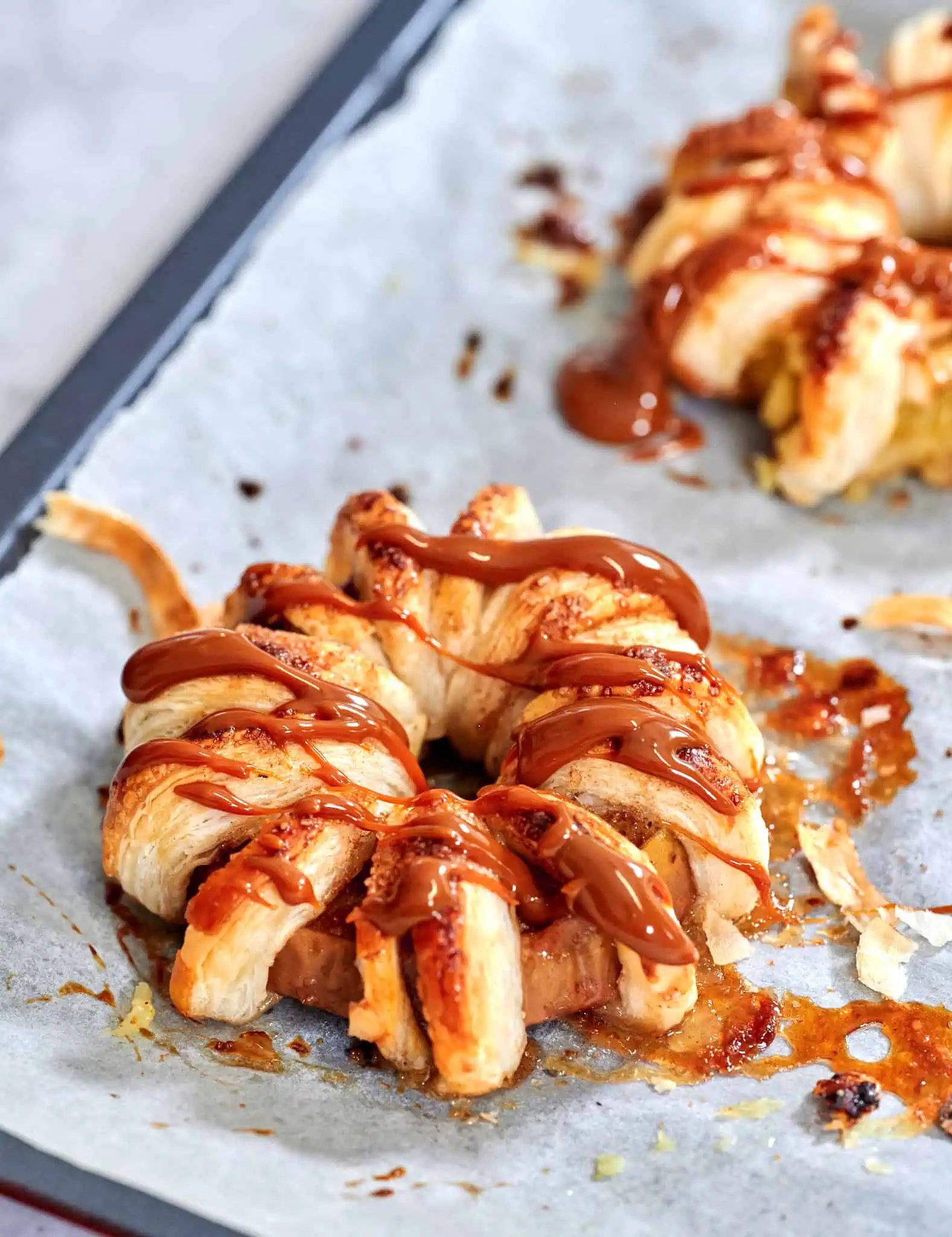 Puff Pastry Apple Rings - TheFoodieBlogger