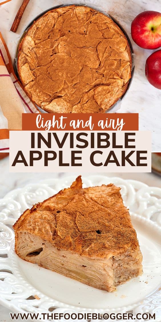 Invisible Apple Cake - TheFoodieBlogger